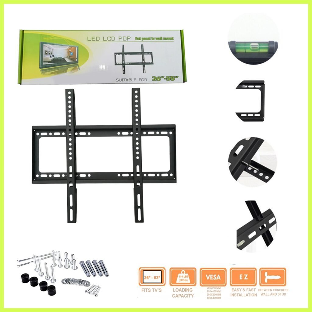 TV Wall Mount (26-63) with Loading Capacity 50kg LCD LED Wall Mount
